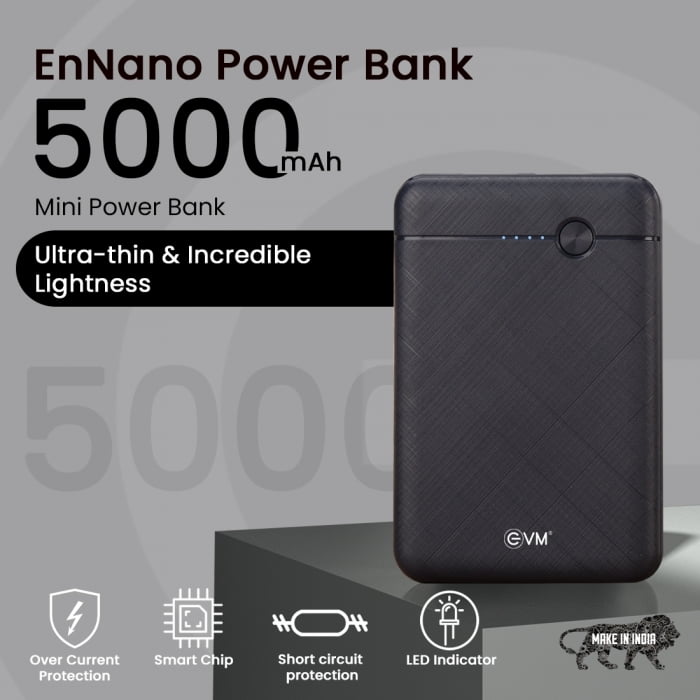 EVM POWER BANKS - EN NANO - EVM-P0210 - 5000 MAH